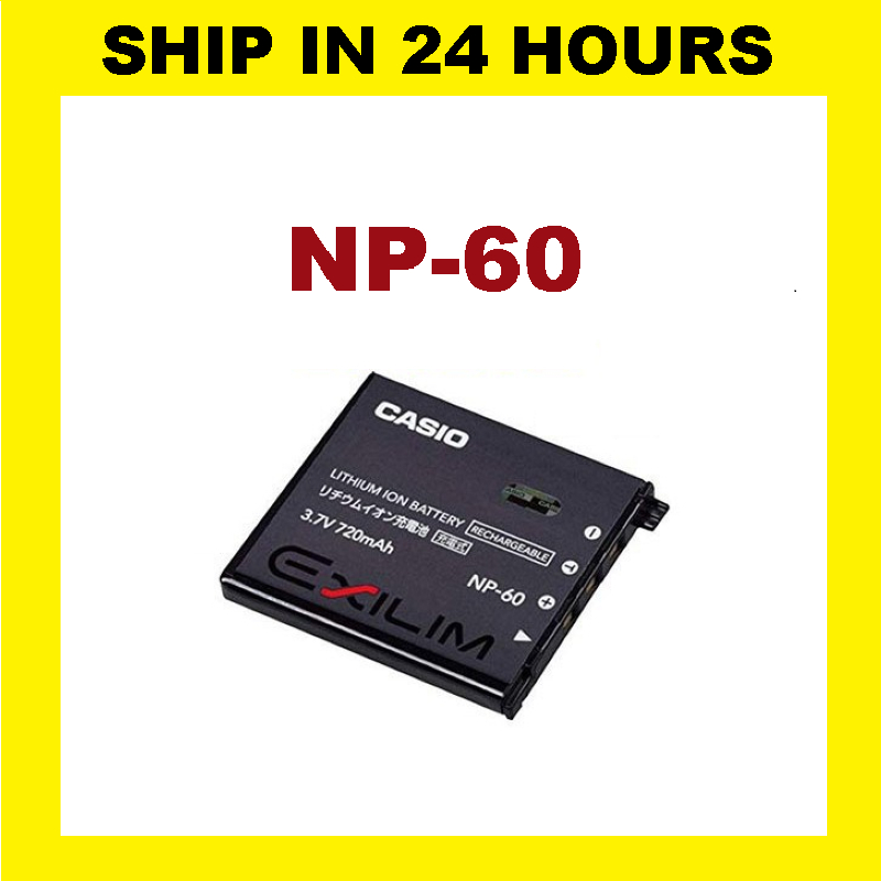 Casio NP-60 Camera Rechargeable Battery Lithium-Ion For Exilim EX-S10 EX-S12 EX-Z9 EX-Z29 EX-Z80 ...