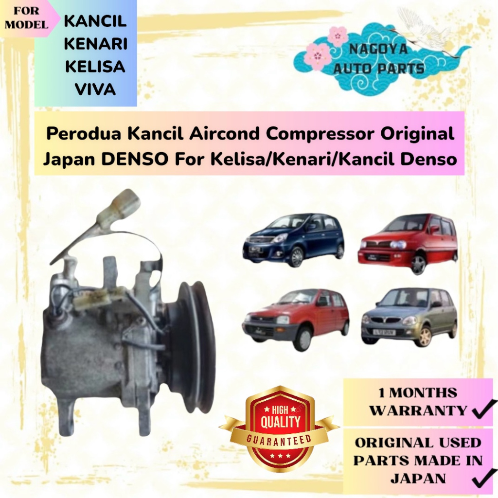 Perodua Kancil Aircond Compressor Original Japan DENSO For Kelisa ...