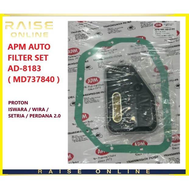 100% APM Auto Transmission Filter Kit Set ATF MD737840 PROTON WIRA ...