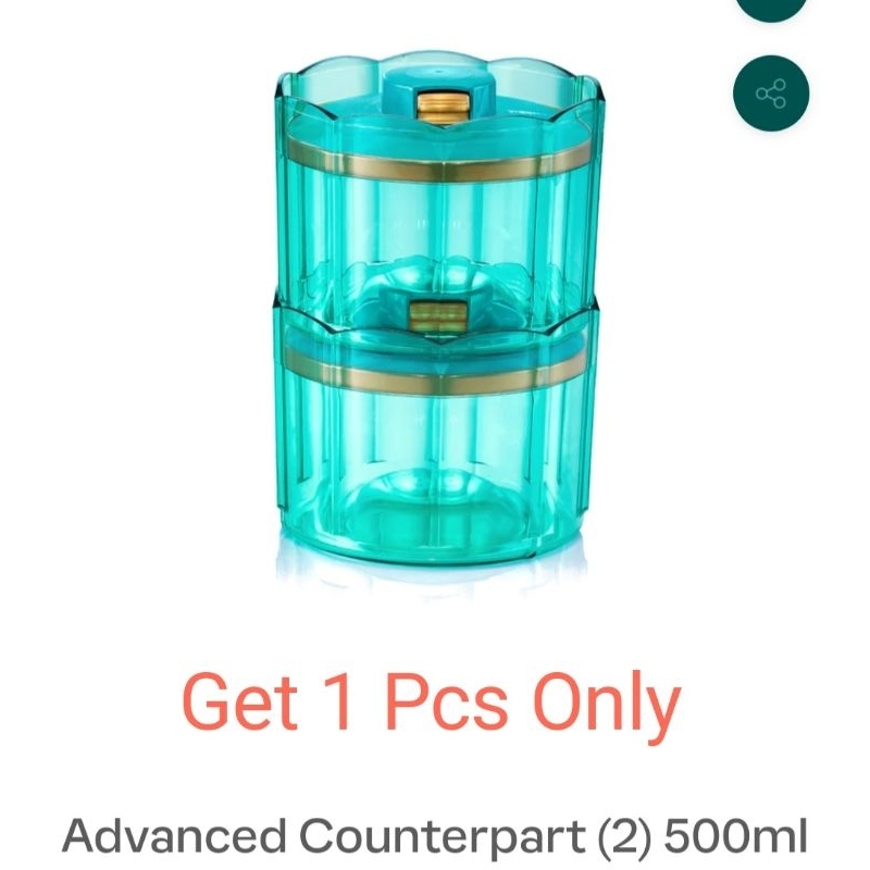 TUPPERWARE Advanced Counterpart 500ml(1 or 2 Pcs) | Shopee Malaysia