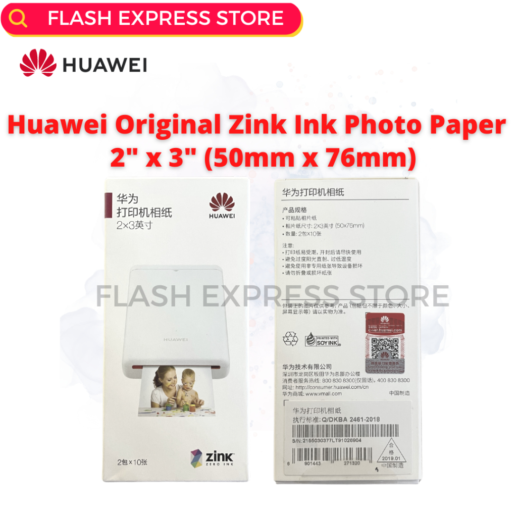 ORIGINAL ZINK INK PHOTO PAPER 50mm x 76mm (20pcs) | Shopee Malaysia