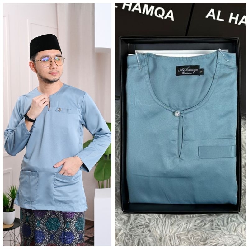 [S-5XL] Baju Melayu Plus Size Hamqa | Baju Melayu Lelaki Dewasa | Baju Melayu Dewasa | Baju ...