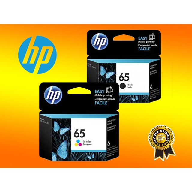 [ORIGINAL] HP 65 Black Ink For Printer Deskjet 120 2620 2622 2624 2655 ...