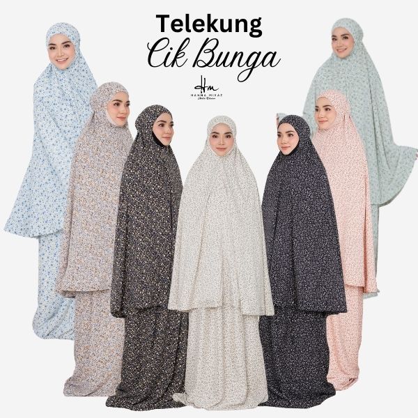 Telekung corak Cik Bunga Travel ringan lembut by Hanna Mirae | Shopee ...