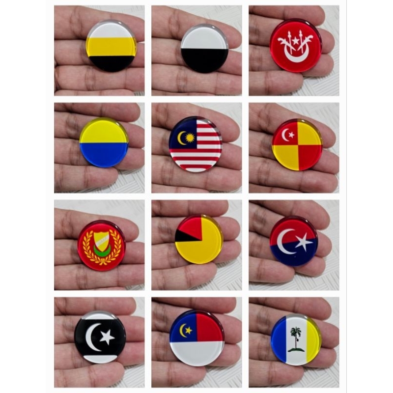 [B20~C] FLAT Marble Fridge Magnets ~ 4cm Round Glass | Malaysia ...