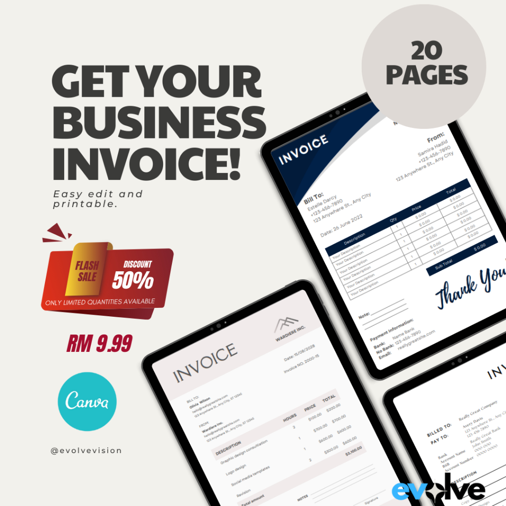[TEMPLATE] INVOICE TEMPLATE | Shopee Malaysia
