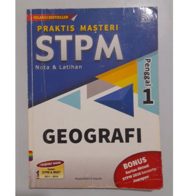 BUKU NOTA & LATIHAN GEOGRAFI STPM PENGGAL 1 TINGKATAN ENAM PRA-U | Shopee Malaysia