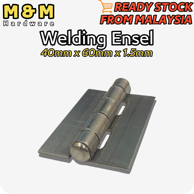 Ready Stock 1 piece Welding Hinges 60mm x 40mm x 1.5MM / Ensel Welding ...