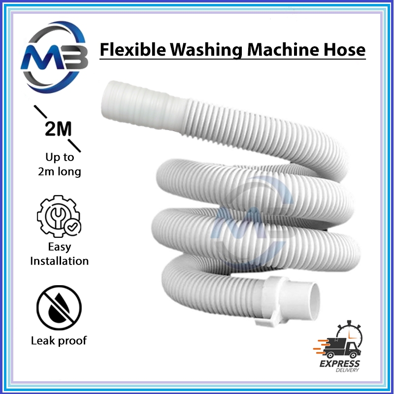 Universal Washing Machine Drain Hose: 2M Multipurpose Outlet Pipe ...