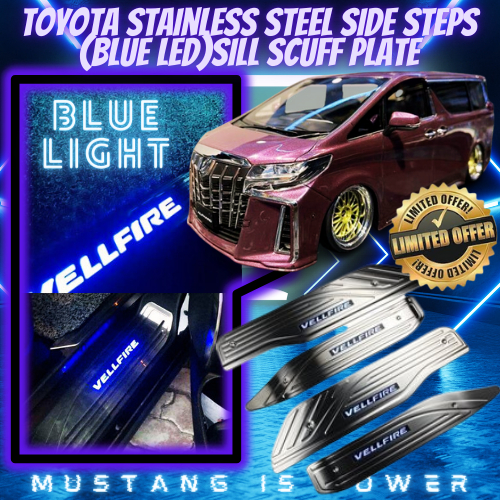 Toyota Alphard Vellfire ANH20 AGH20 ANH30 AGH30 Stainless Steel Side ...