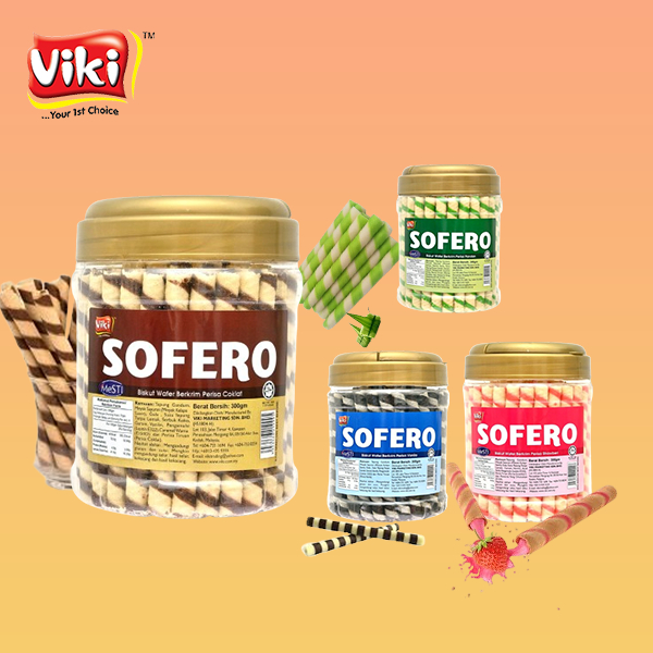 VIKI 👪 SOFERO Wafer Stick 300g - Chocolate🍫/Strawberry🍓/Pandan/Vanilla ...