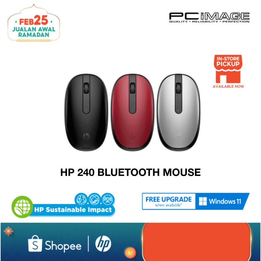 HP 240 BLUETOOTH MOUSE | Shopee Malaysia