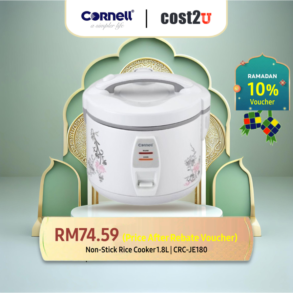 [Bubble Packing] Cornell 1.8L Non Stick Rice Cooker CRC-JE180 Periuk ...