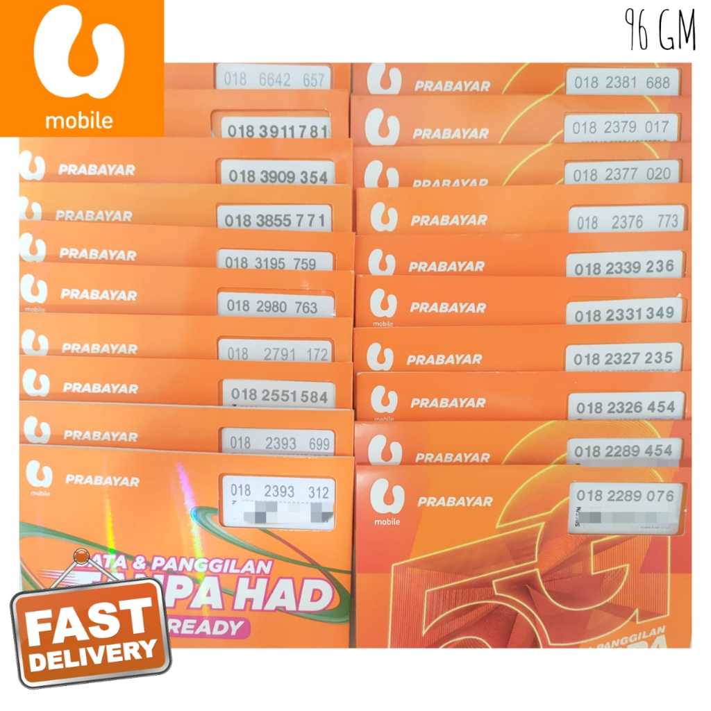 Umobile VIP Sim Card Nice Phone Number Unlimited Data Tanpa Had (simcard only) | Shopee Malaysia