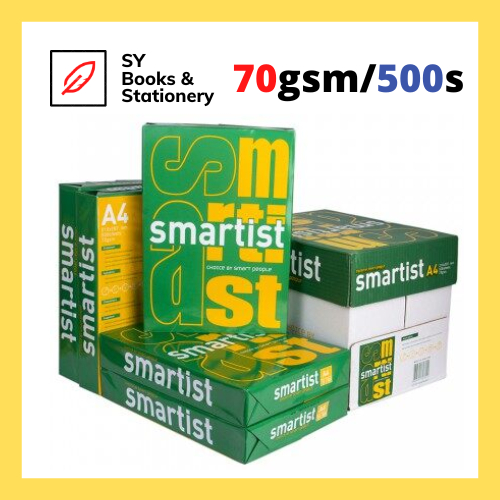 SMARTIST A4 Copier Paper 70Gsm 500's Box (5reams) | Shopee Malaysia