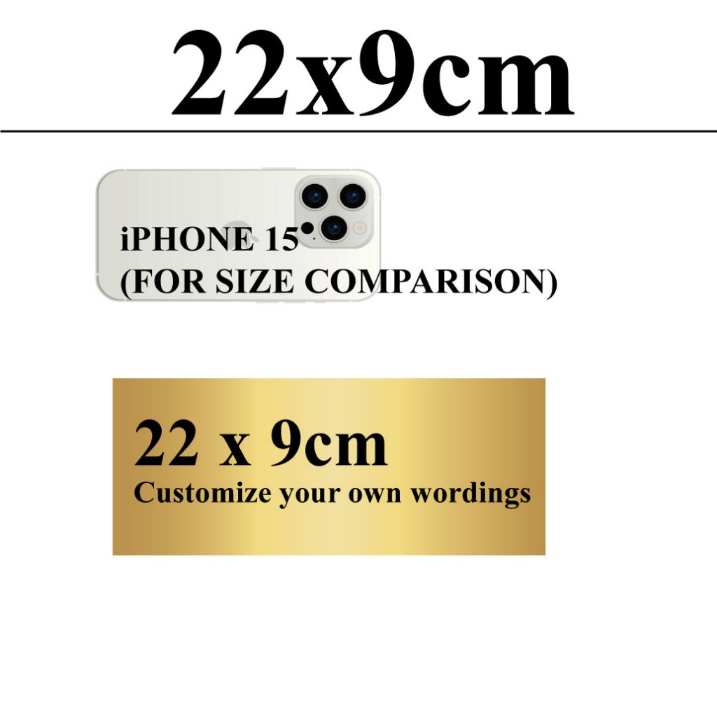 [Custom Wording] Mirror Acrylic Signage Office Sign Door Sign Name ...