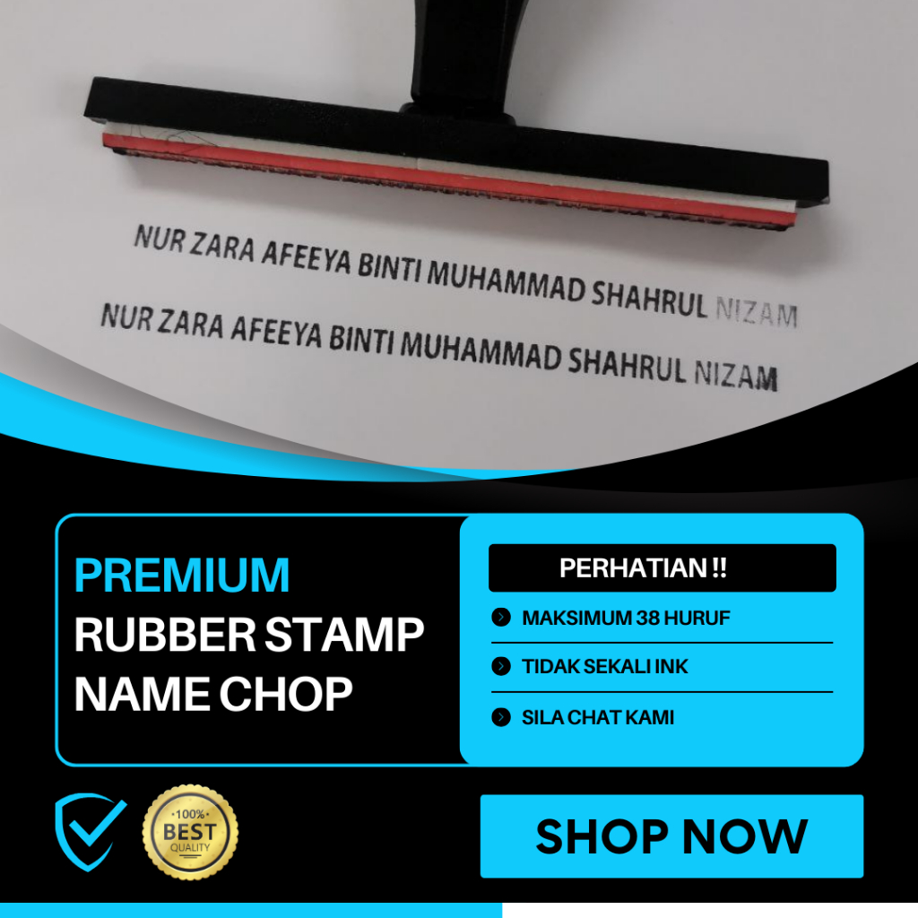 Cop Nama untuk Buku Latihan Murid Sekolah/COP NAMA PANJANG/COP NAMA BUKU/RUBBER STAMP | Shopee ...