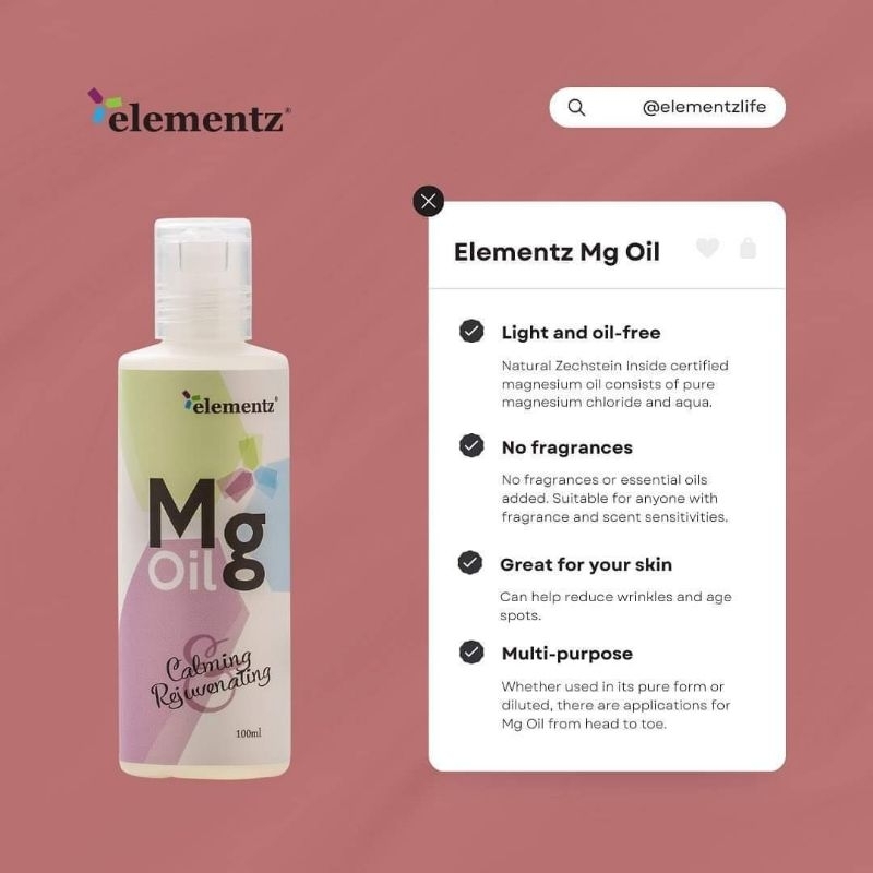 Elementz Magnesium : MAGNESIUM OIL (Mg Oil) | Shopee Malaysia
