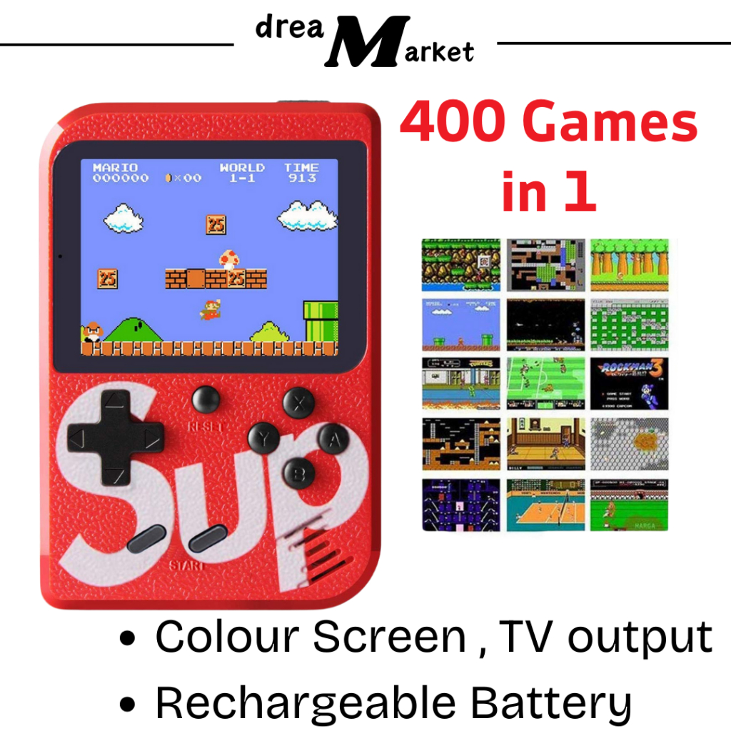 Game Boy Sup mini retro games box console 400 in 1 gameboy murah ...