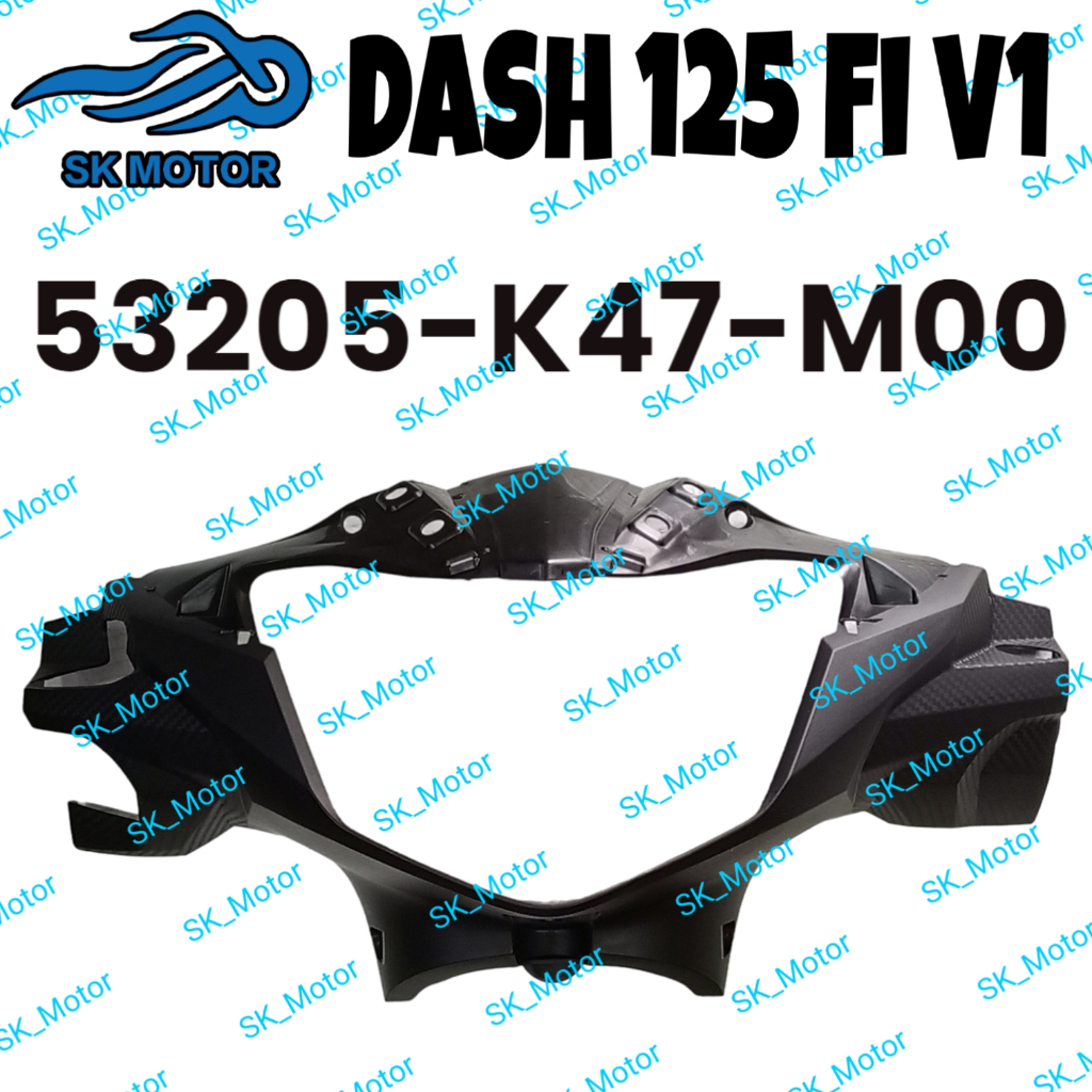 Honda WAVE DASH 125 FI V1 V2 Original Inner Cover Full Set / Kaver Hitam Handle Rear Meter Horn ...