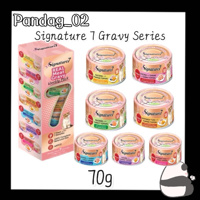 Signature 7 Weekly Cat Complete meal Wet Food in Gravy - 70g | Shopee ...
