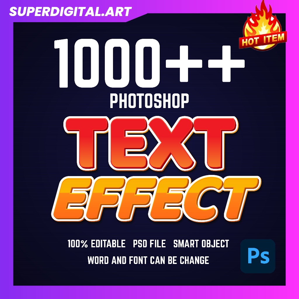 1000+ Set Adobe Photoshop Text Effects Bundle Title Poster PSD Font Editable Title Bundle Luxury ...