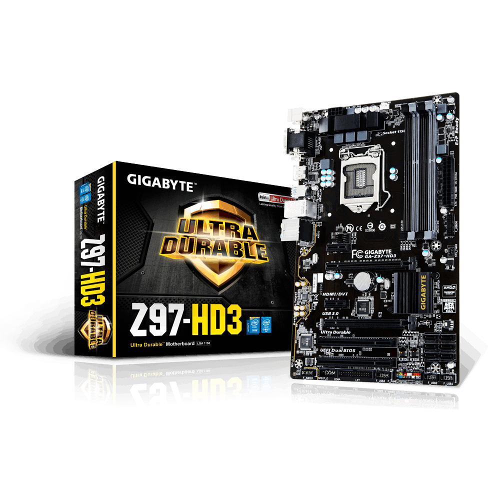 Gigabyte GA-Z97-HD3 Socket 1150 Motherboard 4/5 Gen intel Processor ...