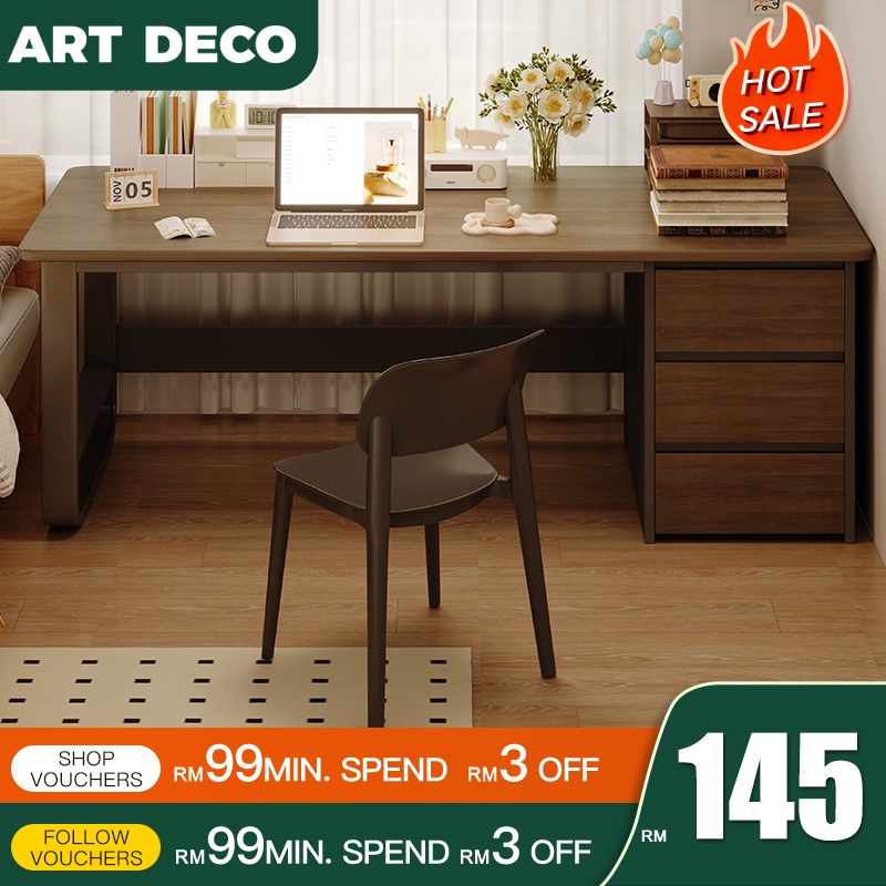 Meja Belajar Study Desk With Drawers Study Table Student Writing Table ...