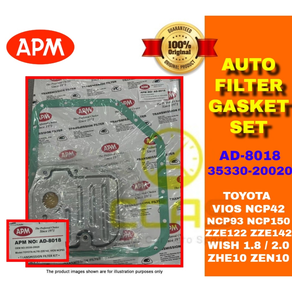APM Transmission Auto Filter Toyota Altis ZZE122/142 Vios NCP42/93/150 ...
