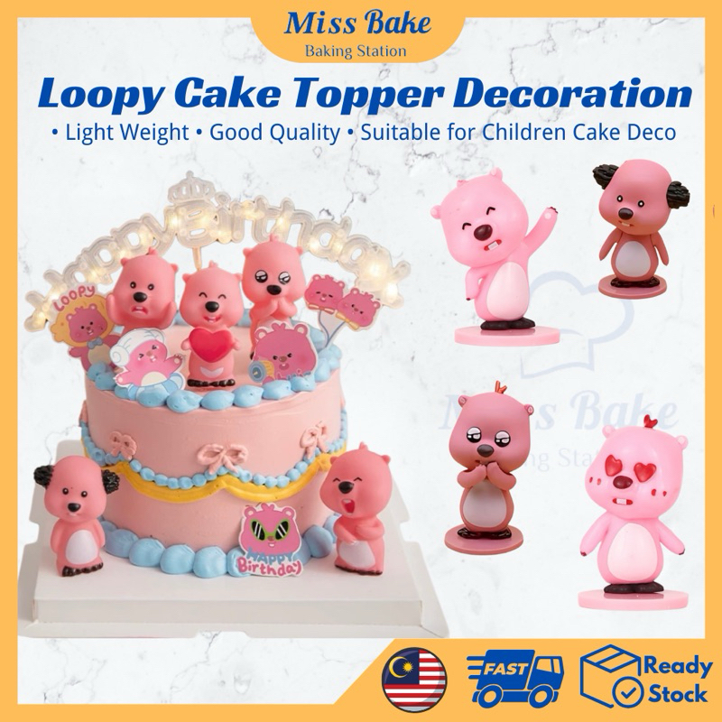MISS BAKE Cute Loopy Cake Topper Cake Decoration | Shopee Malaysia