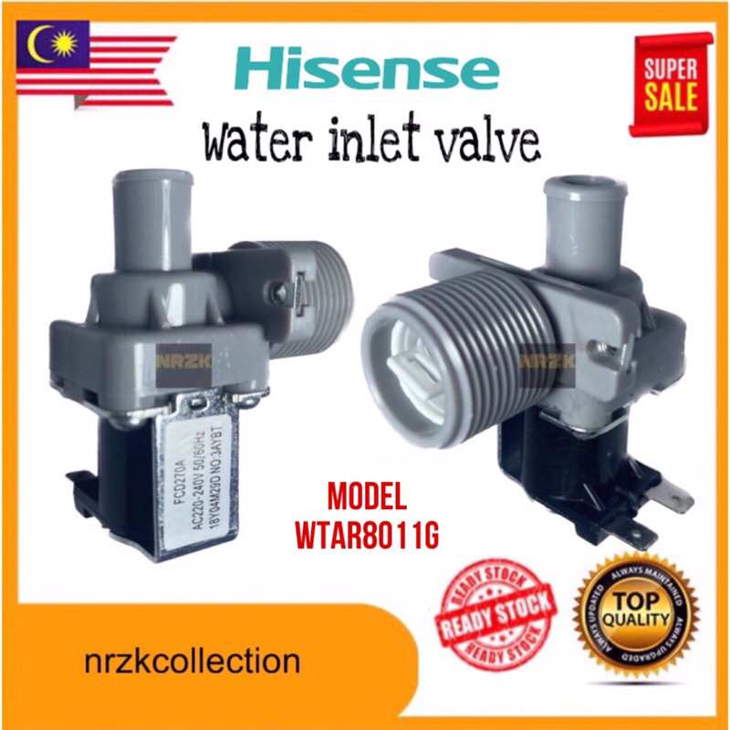 WTAR8011G Hisense Washing Machine Water Inlet Feed Valve | Shopee Malaysia