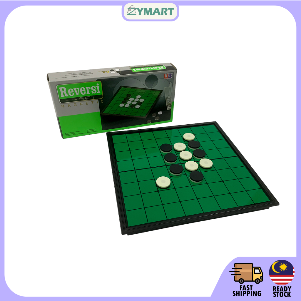 Reversi Magnetic Foldable Othello Board Chess 奥赛罗棋黑白棋 | Shopee Malaysia