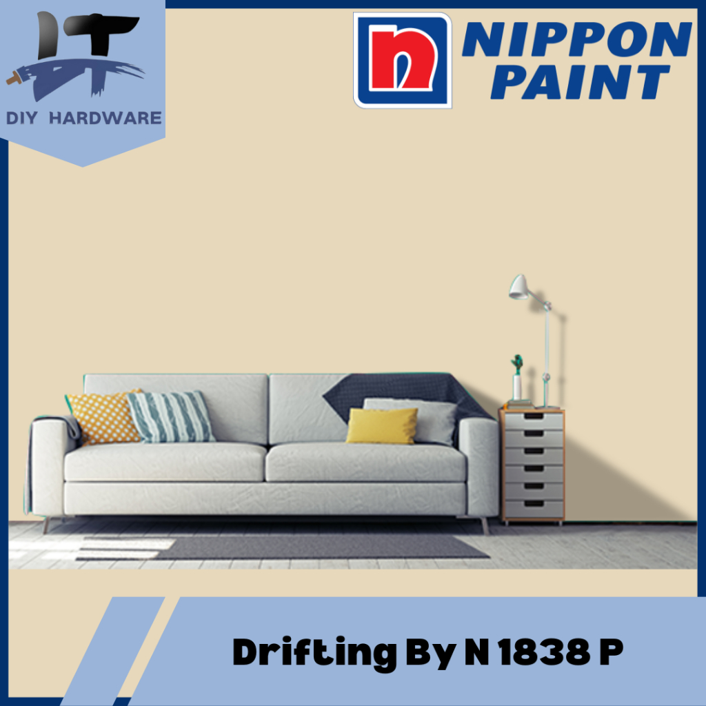 1L /5L Nippon Paint Drifting By N 1838 P For Interior Wall（Satin Glo ...