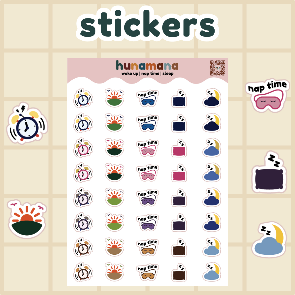 planner sticker planner sheet - alarm clock sticker | wake up sticker ...