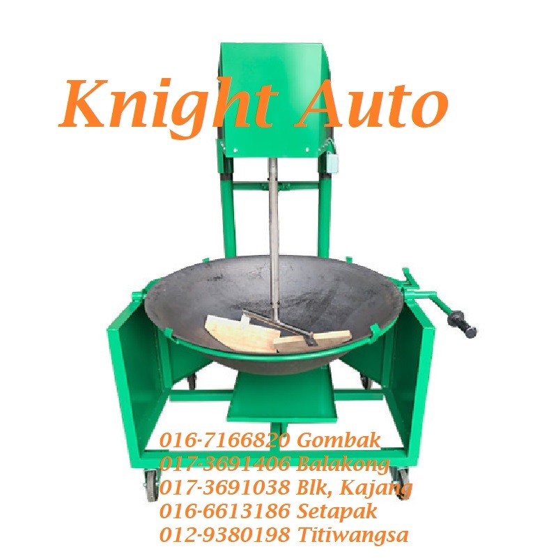 HISAKI 37" CAST IRON WOK (1HP X 230V) Mesin Pengacau Dodol/Multi ...