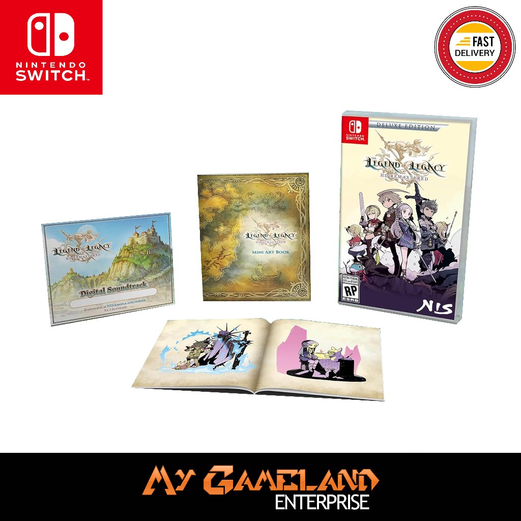 Nintendo Switch The Legend of Legacy HD Remastered Deluxe Edition (US ...