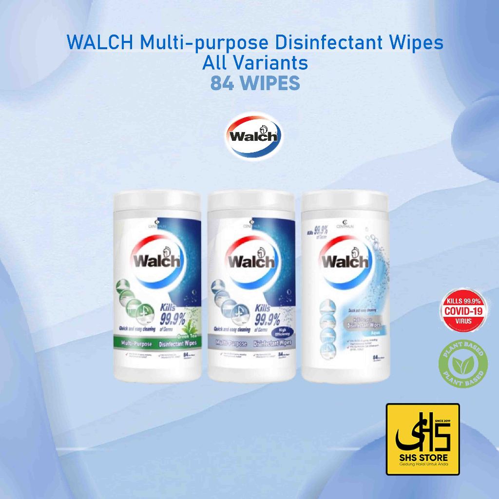 Walch Multi-purpose Disinfectant Wipes All Variants 84 Wipes CLEARANCE ...