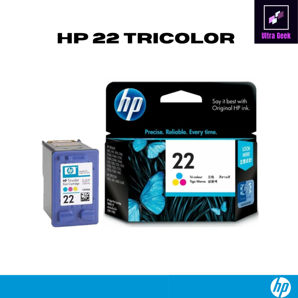 READY STOCK original HP 21 BLACK & HP 22 TRICOLOR (EXPIRED) | Shopee ...