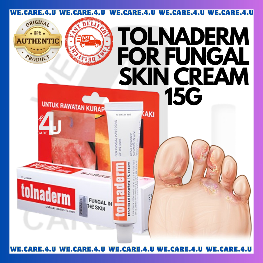 ~TOLNADERM FOR FUNGAL SKIN CREAM 15G- KRIM KURAP/PANAU / 抗癣膏 | Shopee ...