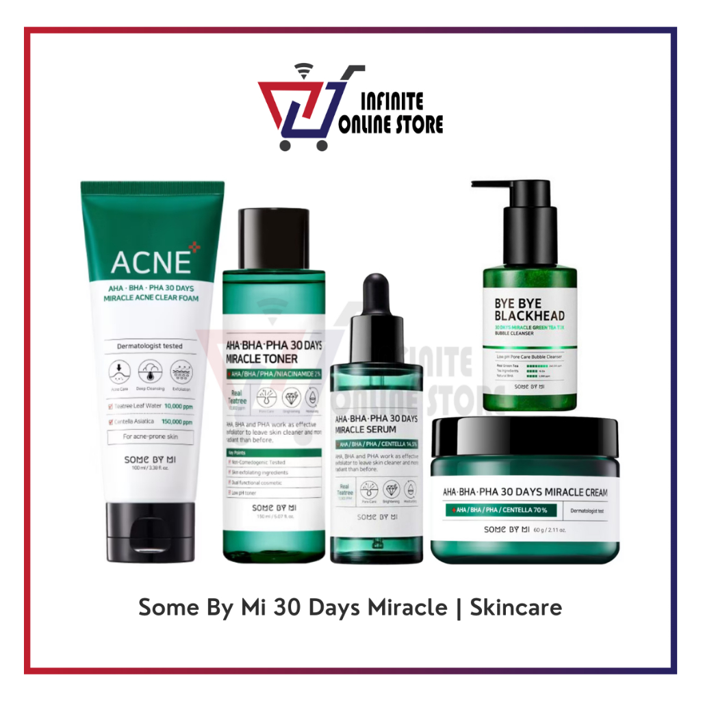 Some By Mi 30 Days Miracle Skincare Products (Acne Clear Foam / Bubble ...