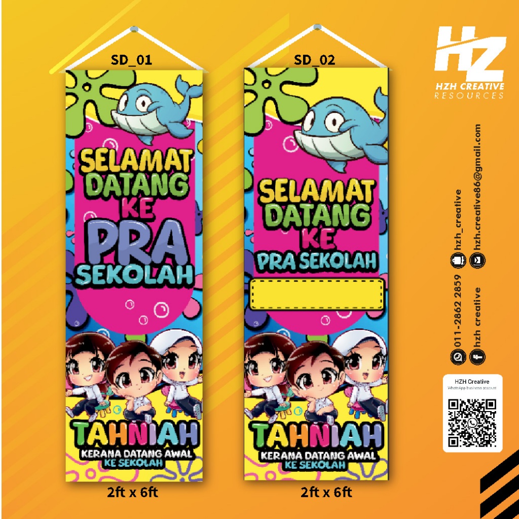 Set Keceriaan Kelas Banner Bunting SELAMAT DATANG PRASEKOLAH | Shopee ...