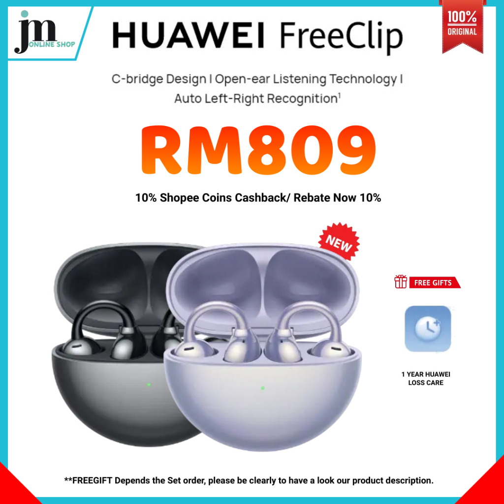 HUAWEI FreeClip | Open-ear Listening | Groundbreaking Aesthetic Design ...