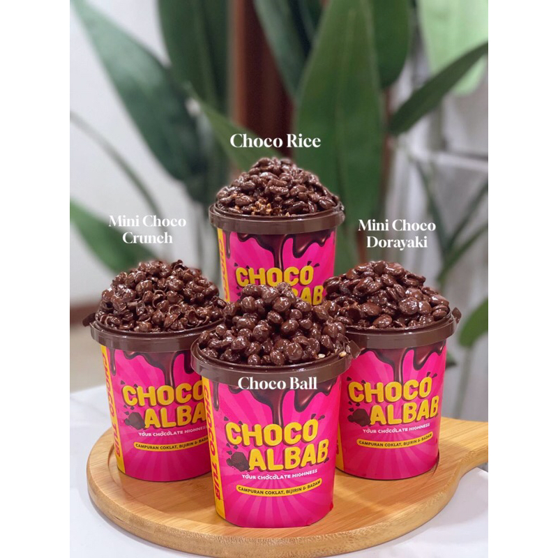 Ready Stock Choco Albab Milk Chocolate Tub Pink with premium Almond ...