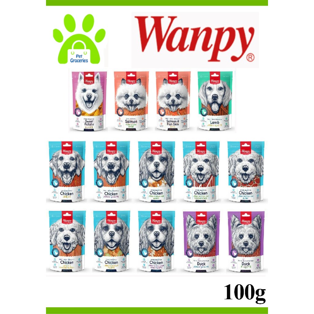 Wanpy Dog Treats 100g (Chicken/Lamb/Beef/Duck) | Shopee Malaysia