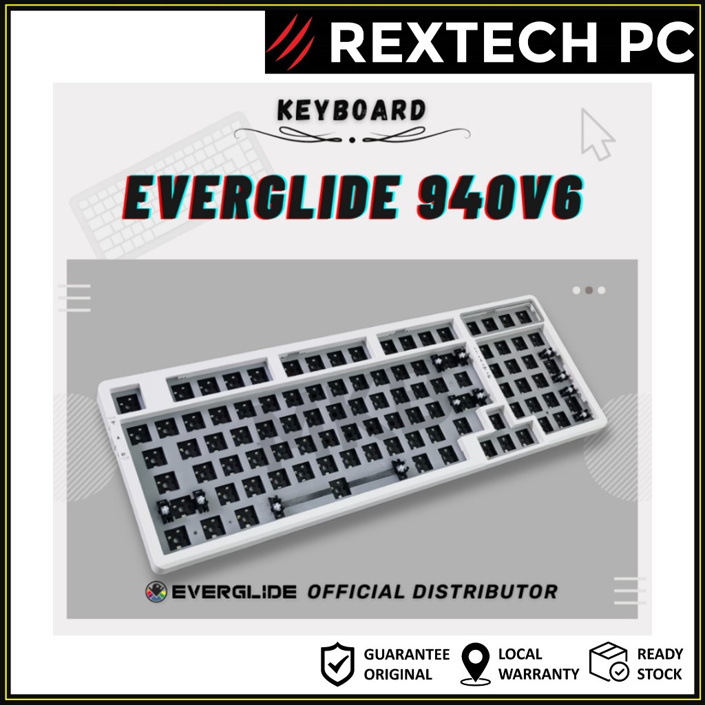 Everglide 940V6 Keyboard Kit Hot-Swap Custom RGB Tri-Mode 2.4Ghz ...