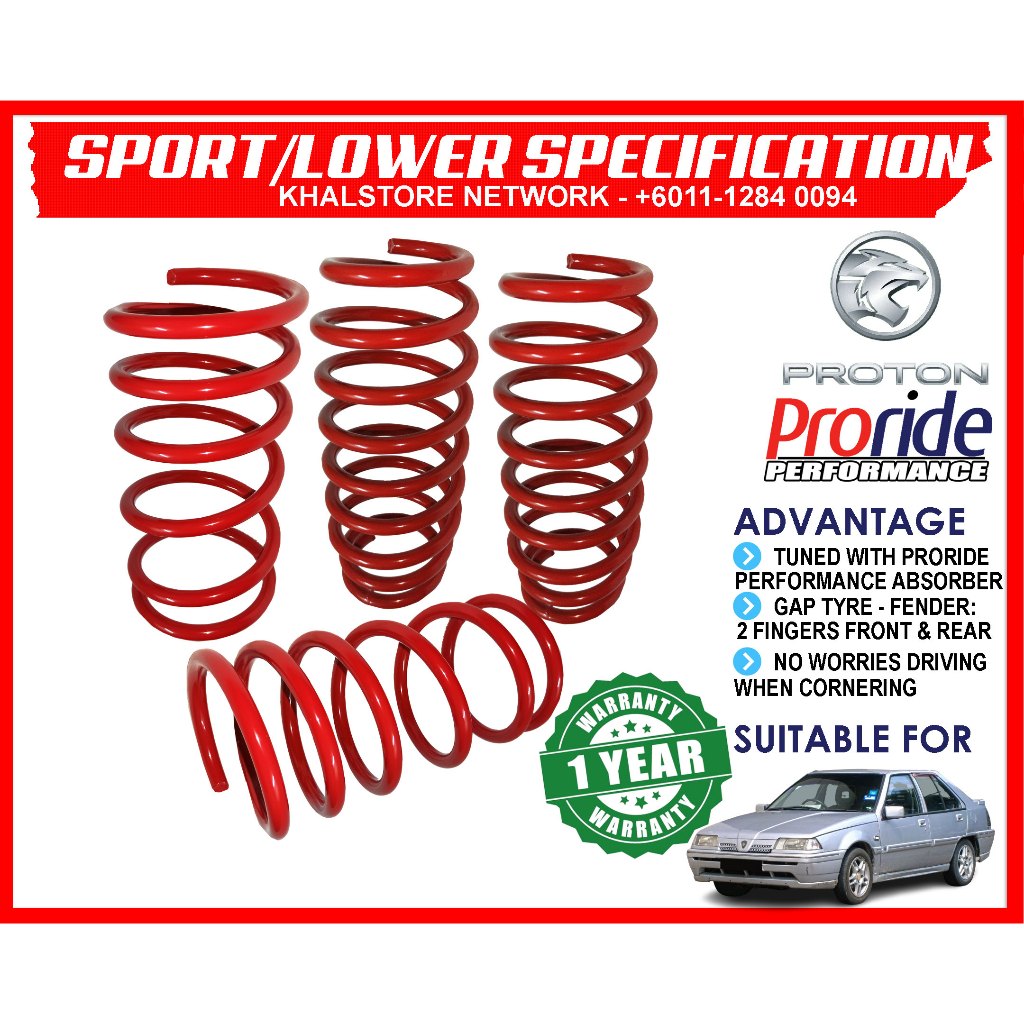 Proride Saga Iswara Sport Spring Performance LMSS LMST Kereta Kebal ...
