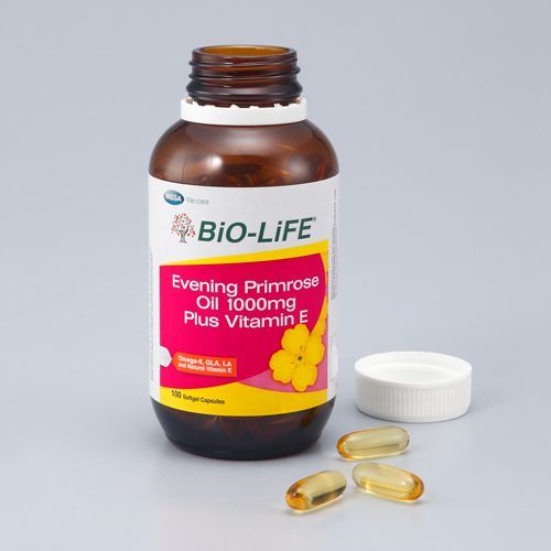 BIO-LIFE EVENING PRIMROSE OIL 1000MG PLUS VIT E 180 SOFTGEL CAPSULES ...