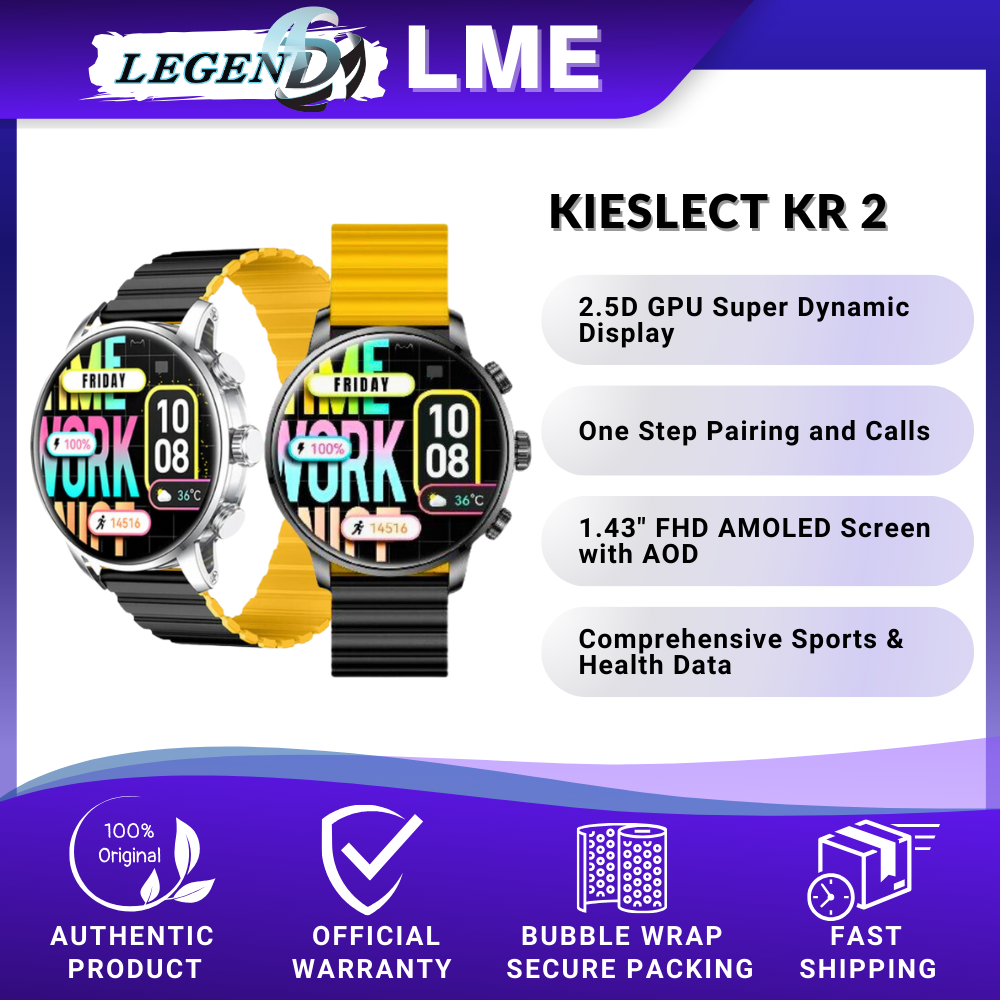 Kieslect KR 2 Original Smartwatch Smart Calling Watch Bluetooth Calls Kieslect Malaysia Warranty ...