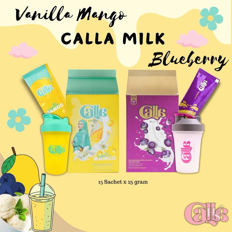 Calla Milk blueberry calla milk vanilla mango Susu ibu mengandung | Shopee Malaysia