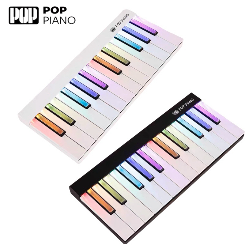 【APP LEARNING】POPIANO 24 Keys Rechargeable Smart Midi Keyboard | Shopee ...